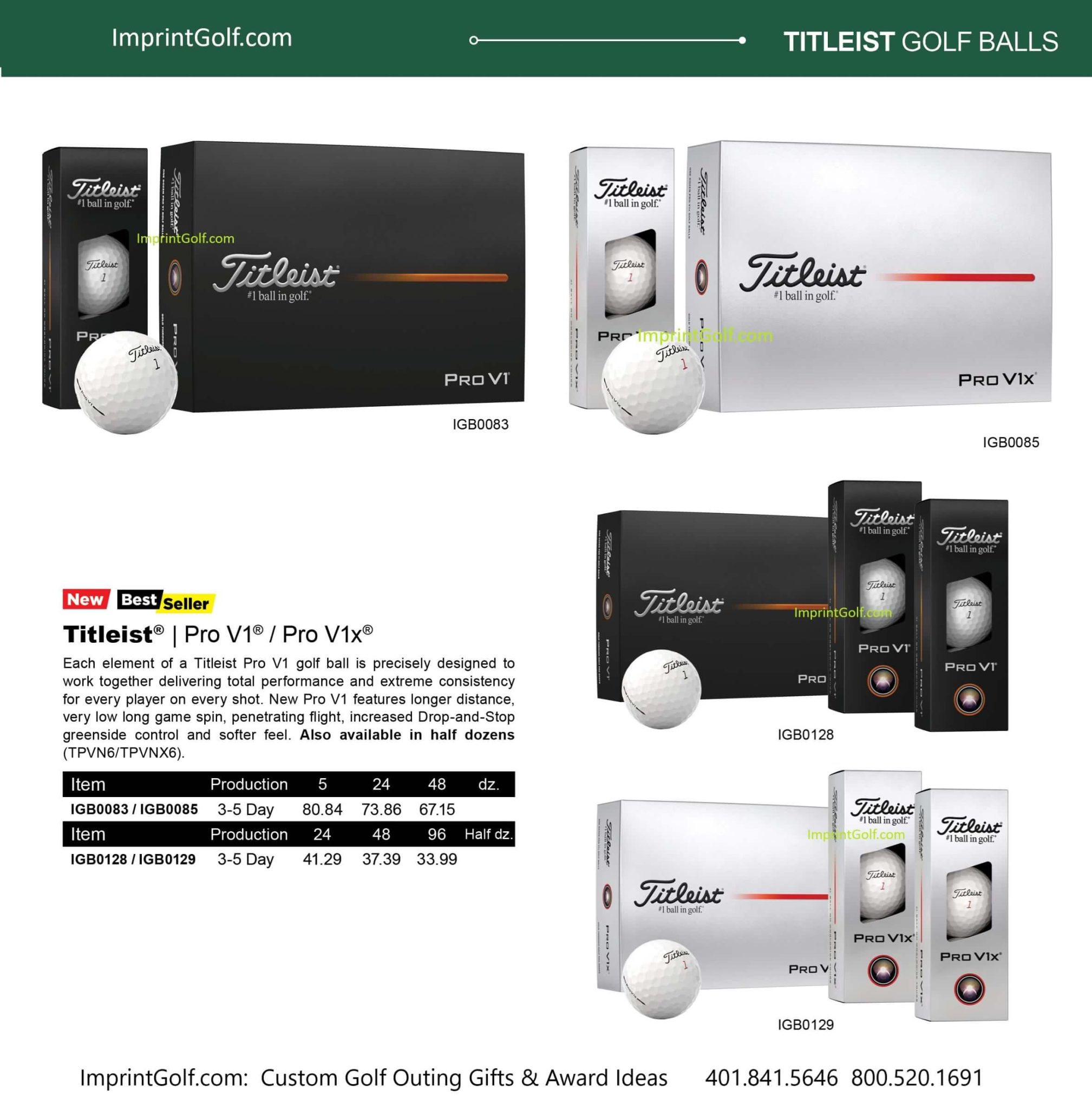 PERSONALIZED GOLF BALLS: Logo Golf Balls & Custom Printed Golf Balls ...